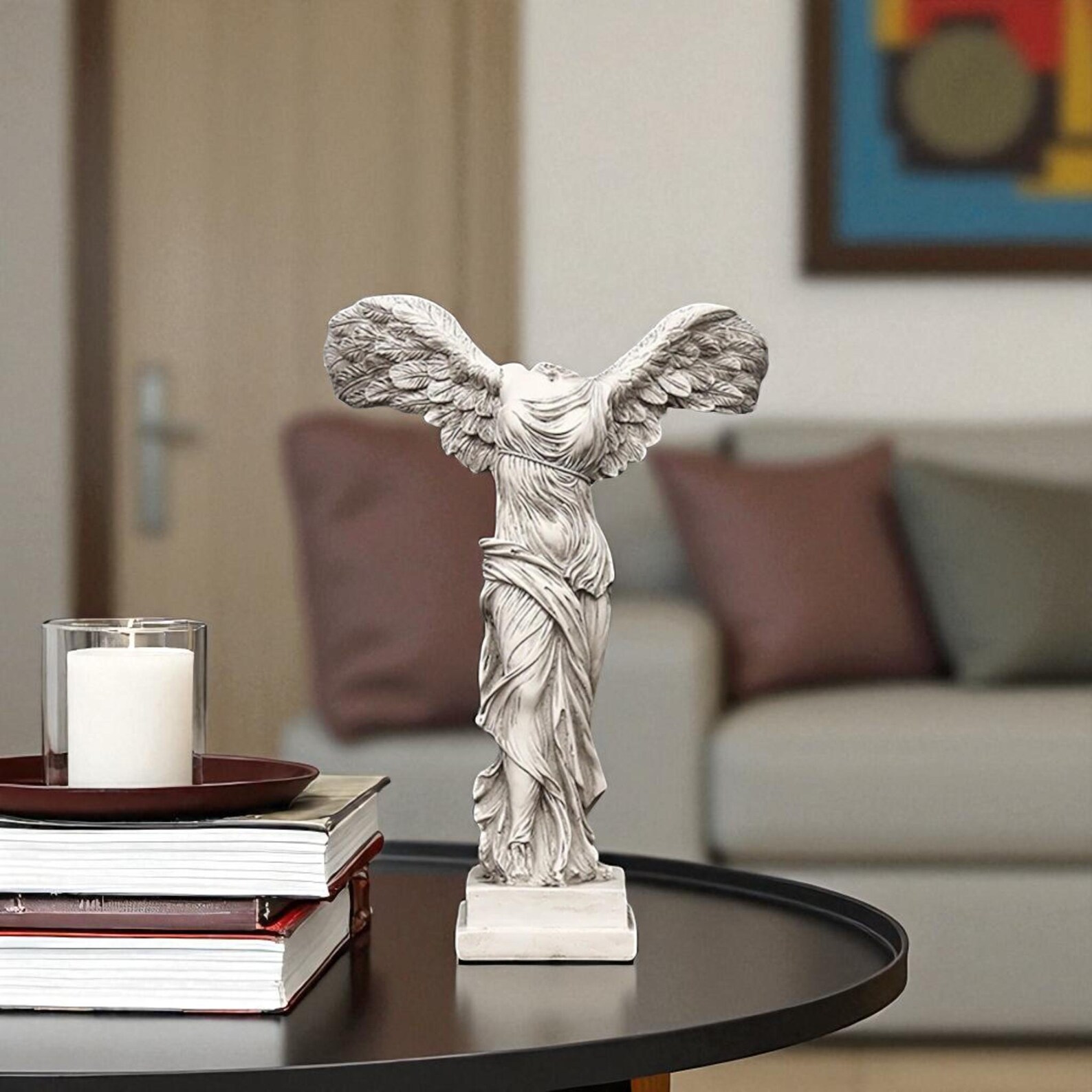 Winged Victory Goddess Statue – Greek Resin Sculpture for Office Desk ...