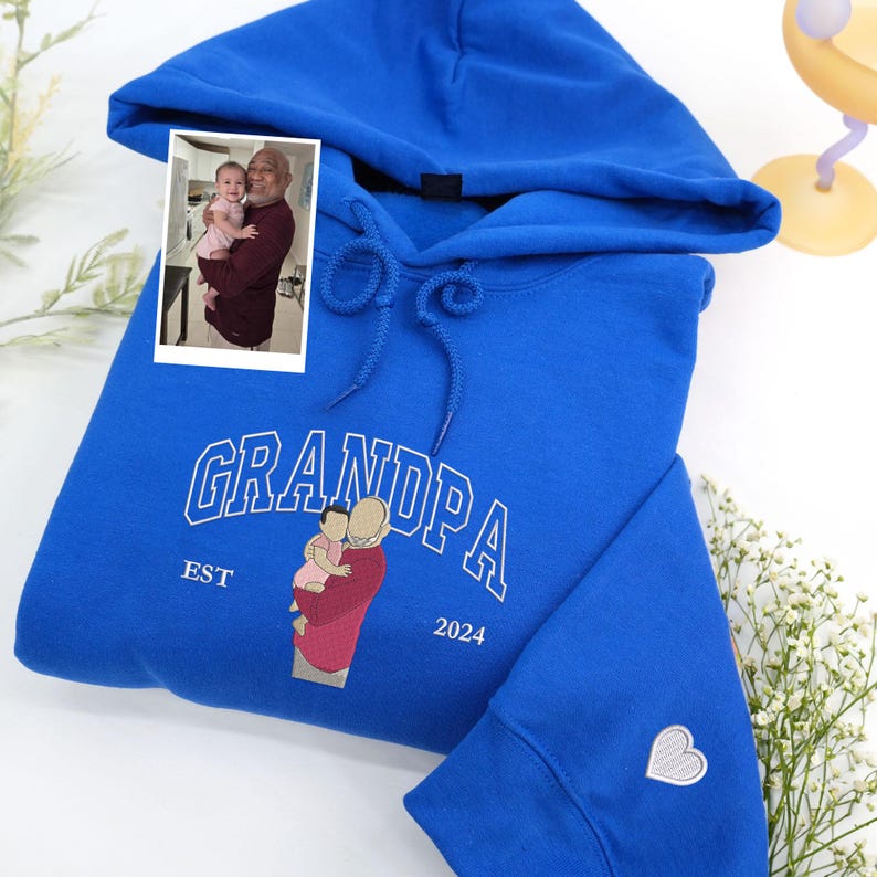 Custom Embroidered Sweatshirt for Auntie or Grandma - Titi Portrait ...