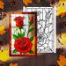 Rose Stained Glass Pattern: DIY Floral Window Art (PDF Pattern) - Etsy