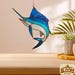 Marlin Stained Glass Pattern PDF | Marlin Suncatcher Template | DIY ...