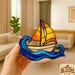 Sailing Ship Stained Glass Pattern: DIY Home Decor (PDF Pattern - Etsy