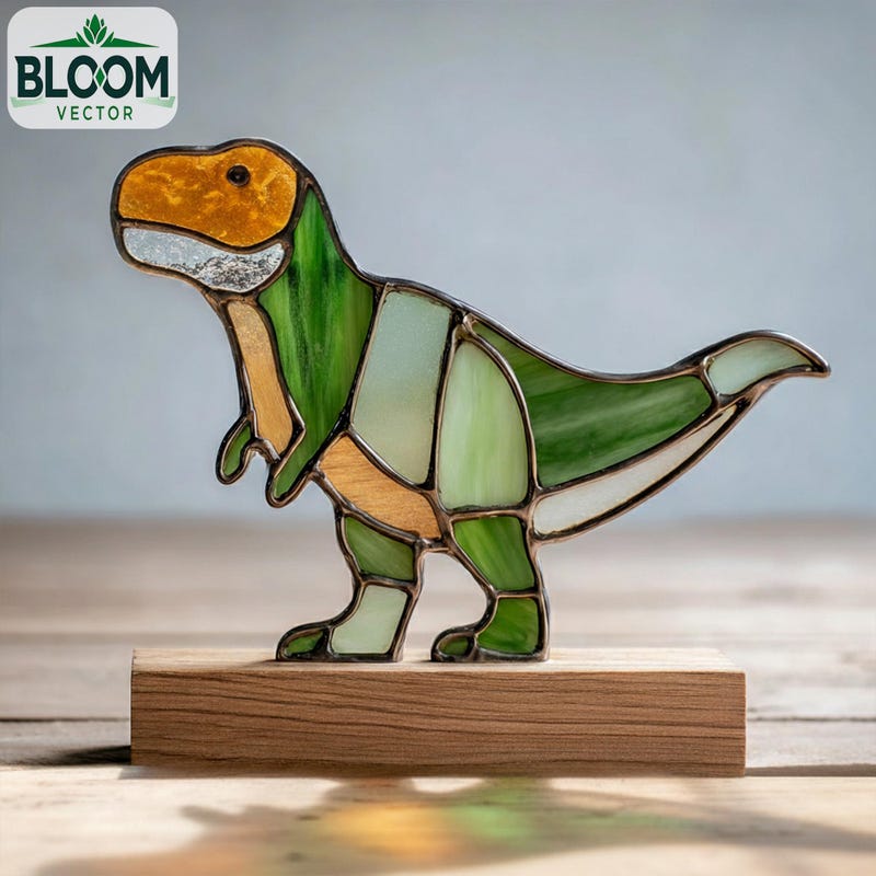 Dinosaur Design for Glass - Etsy