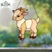Goat Stained Glass Pattern PDF | Goat Suncatcher Template | DIY Stained ...