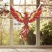 Phoenix Stained Glass Pattern: DIY Home Decor (PDF & PNG Files) - Etsy