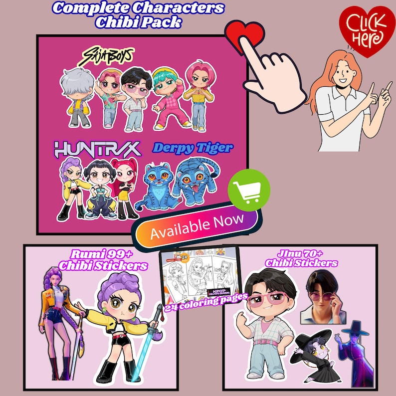 Kpop Demon Hunters Complete Characters | ALL Hunterix Rumi Sajaboys ...