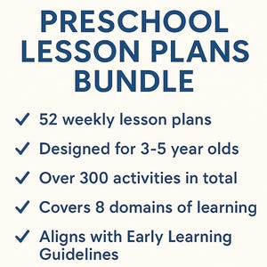 Mega Lesson Plan Bundle | Infants, 1–2s, 2–3s, 3–5s | 52 Weeks Each - Etsy