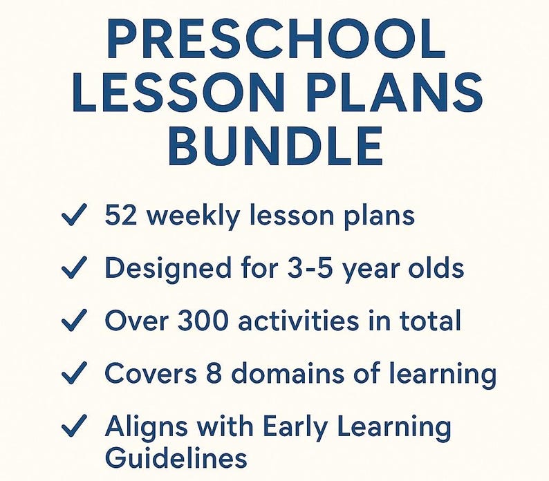 Mega Lesson Plan Bundle | Infants, 1–2s, 2–3s, 3–5s | 52 Weeks Each - Etsy