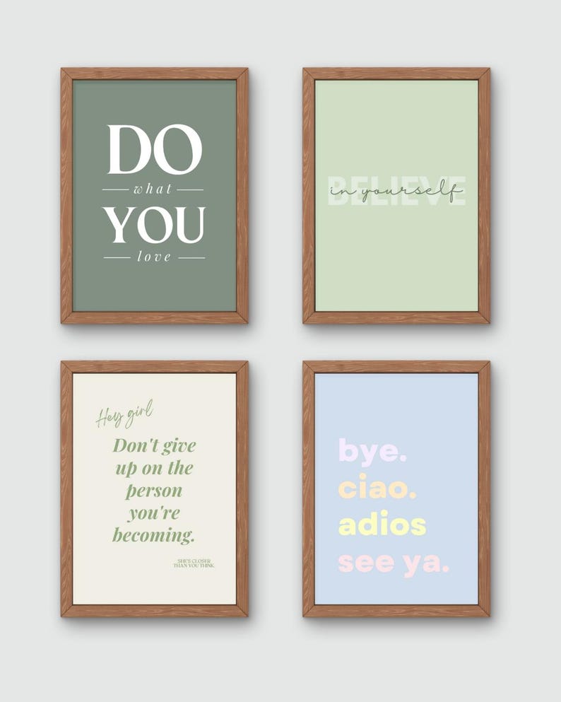 Editable Wall Art Prints Template | Modern Home Decor (canva) - Etsy
