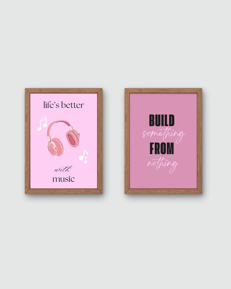 Editable Wall Art Prints Template | Modern Home Decor (canva) - Etsy
