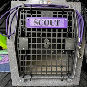 Custom Ruffland Crate Tag: 3D Printed Dog Kennel Nameplate - Etsy