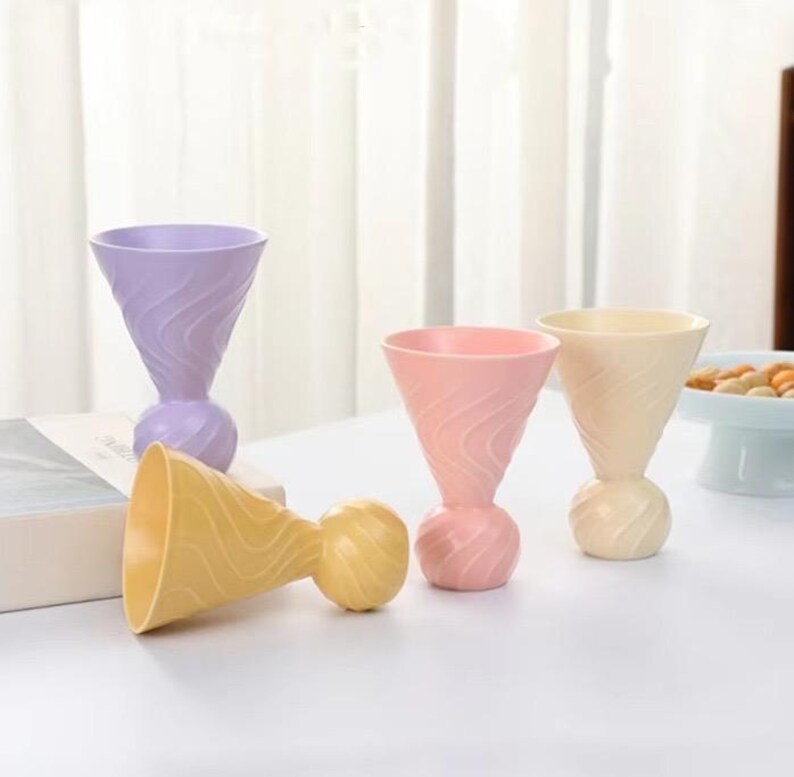 Ice Cream Cone Ceramic Coffee Mug | Ice Cream Dessert Cups | Colorful ...