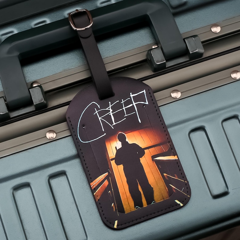 Personalized horror Movie Luggage Tags, Custom Leather Luggage Tag for ...