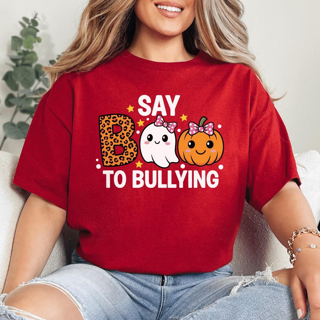 Anti Bullying Tshirt Say Boo to Bullying Tee Halloween Kids Tee ...