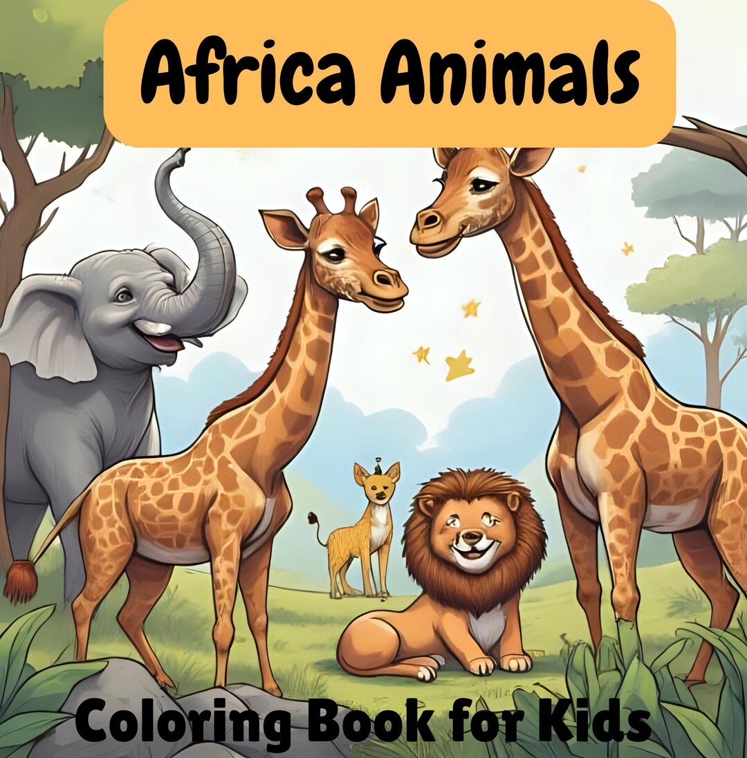 Coloring Book | African Animals Coloring Book for Kids | Printable PDF ...