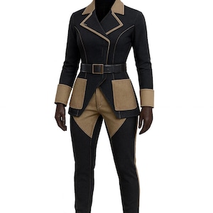 Fallout 76 Commander Officer Suit – Women’s Two-tone Uniform Inspired ...
