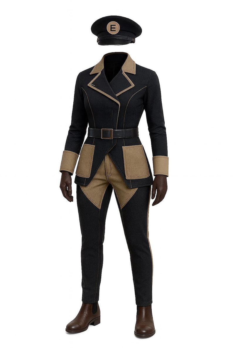 Fallout 76 Commander Officer Suit – Women’s Two-tone Uniform Inspired ...