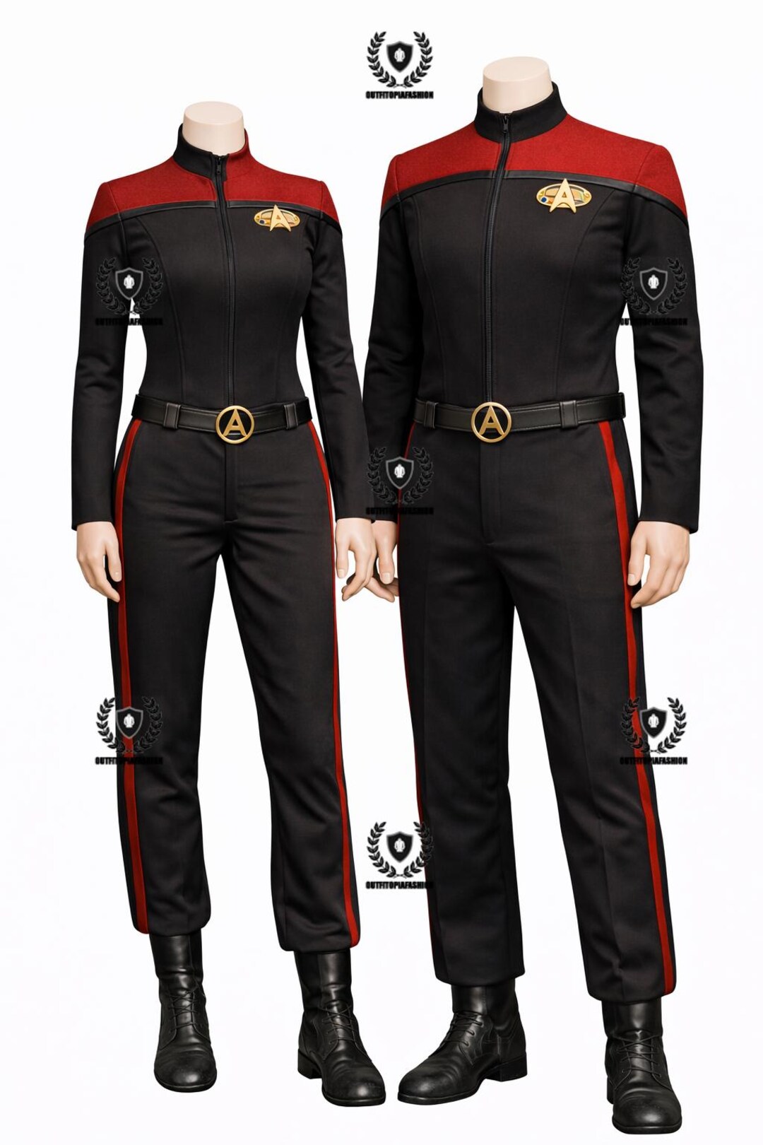 Star Trek Command Uniform Jumpsuit | Male & Female Sci-fi Costume - Etsy