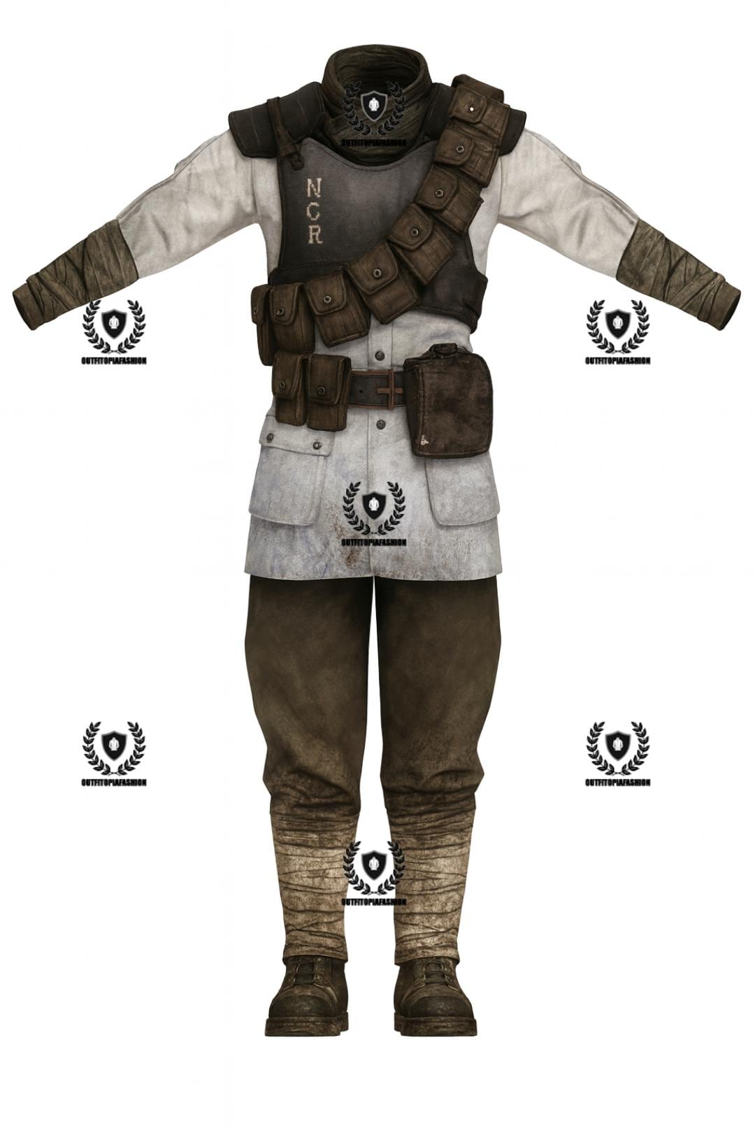Inspired by Fallout 4 NCR Ranger Soldier Outfit – Wasteland Combat ...