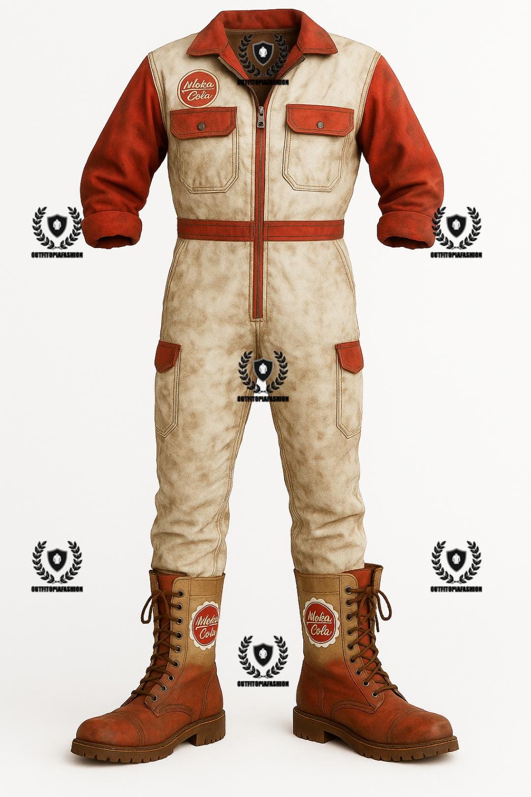Nuka Cola Suit With Front & Back Patches and Matching Boots – Post ...