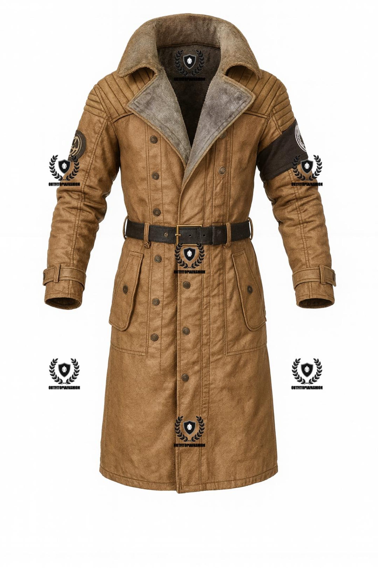 Fallout NCR Ranger Trench Coat – Cotton Canvas Wasteland Veteran Duster ...
