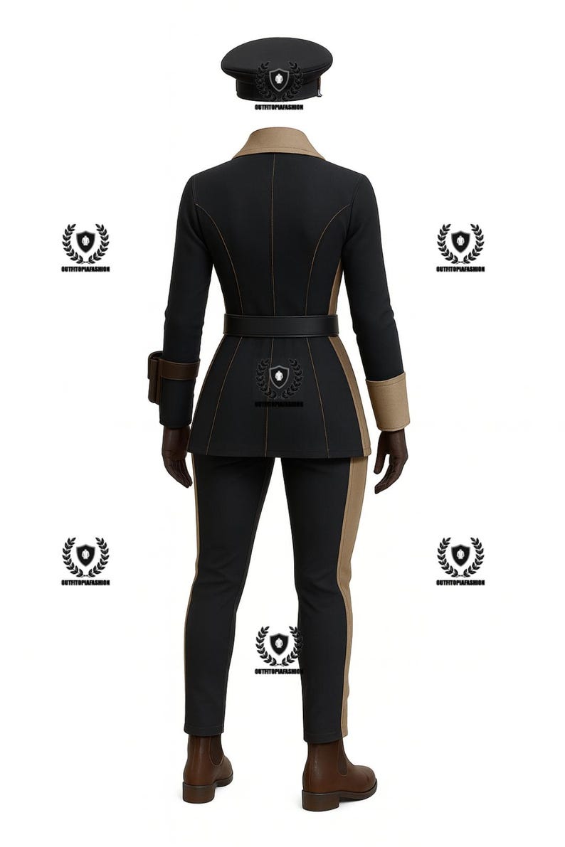 Fallout 76 Commander Officer Suit – Women’s Two-tone Uniform Inspired ...