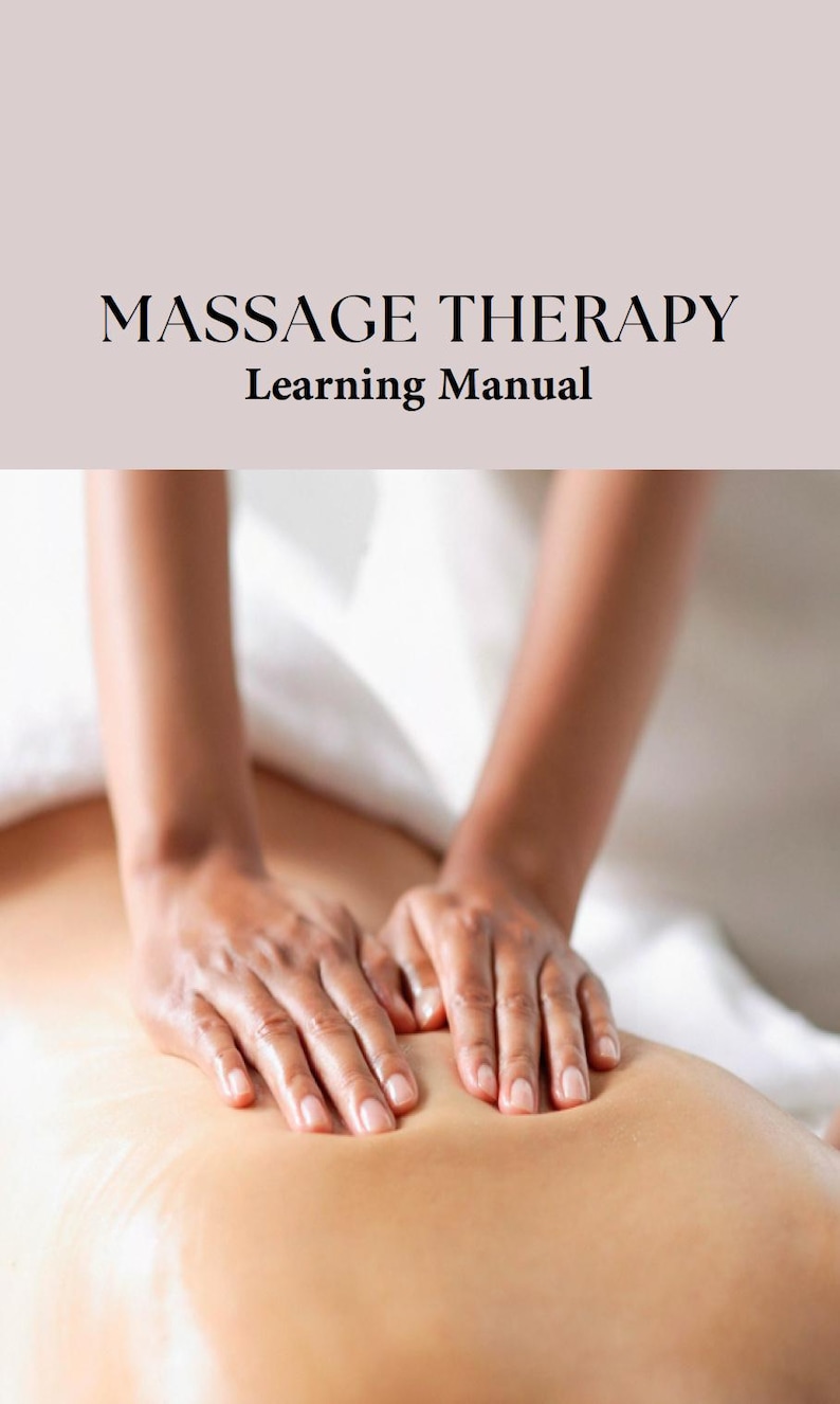 Massage Editable Learning Manual - Etsy
