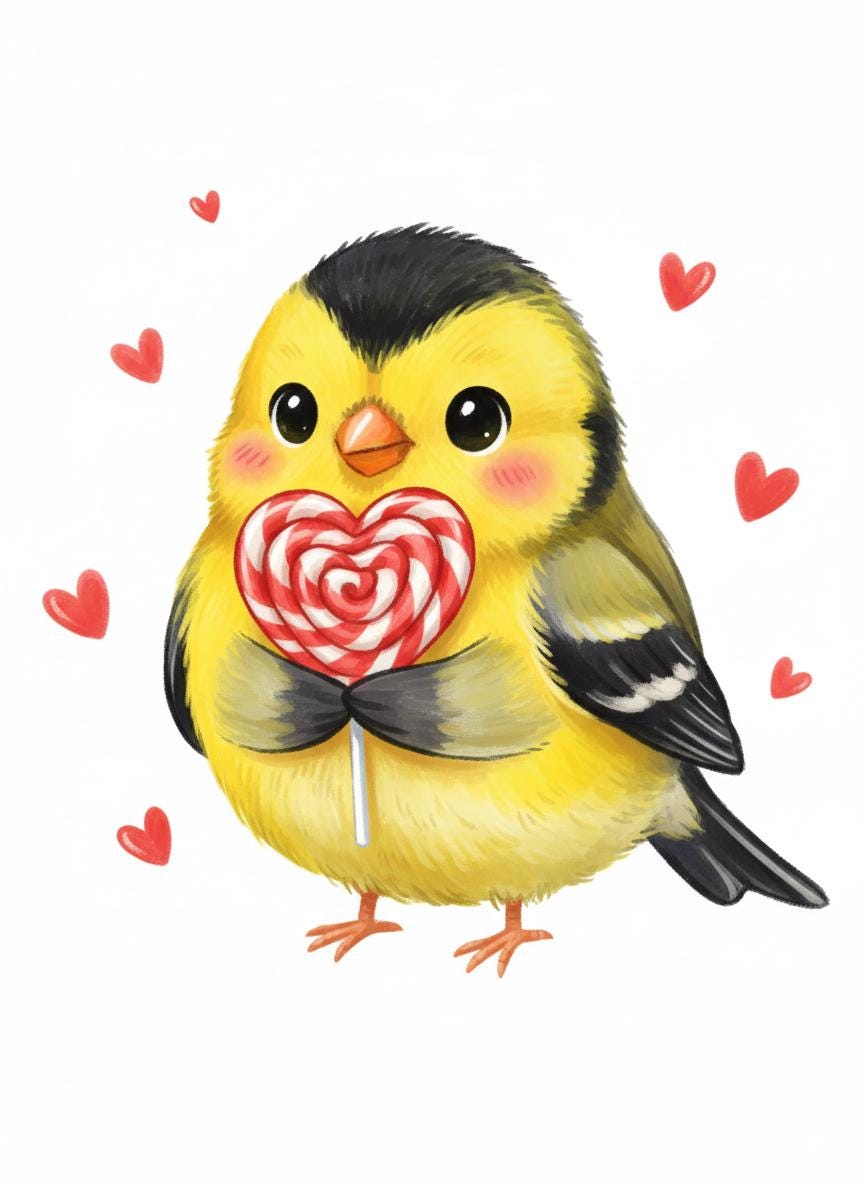 Watercolor Birds Valentine Clipart | Whimsical PNG, JPG (digital ...