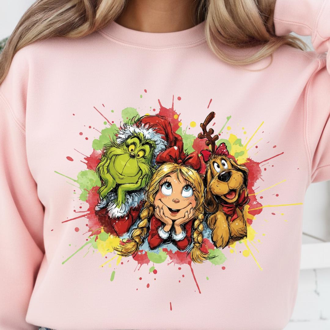 Retro Grinch Christmas PNG | Funny Holiday Clipart (digital Download ...