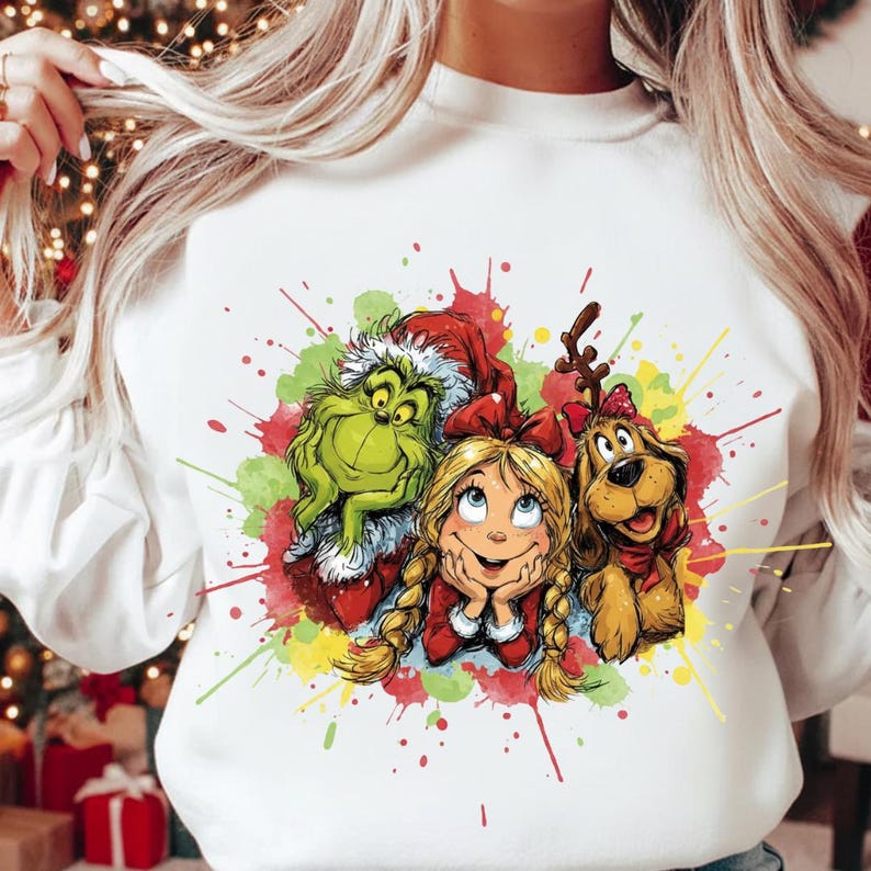 Retro Grinch Christmas PNG | Funny Holiday Clipart (digital Download ...