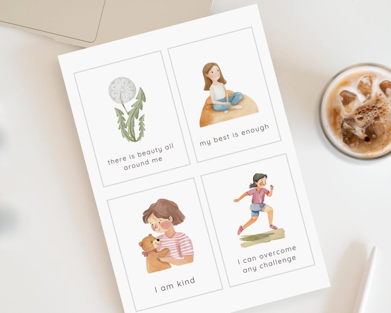 Printable Affirmation Cards for Kids — Montessori, Mindfulness & Self ...