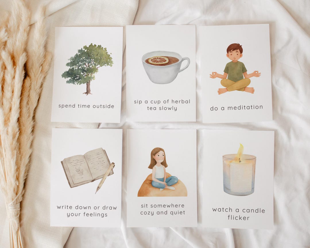 Calm Down Cards for Kids – Emotional Regulation & Mindfulness - Etsy