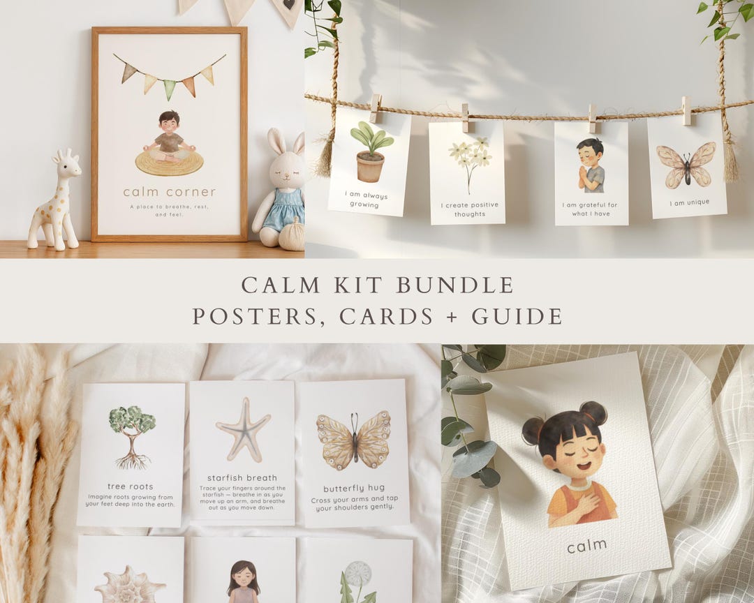 Calm Corner Printable Kit | Montessori Emotional Regulation Tools for ...