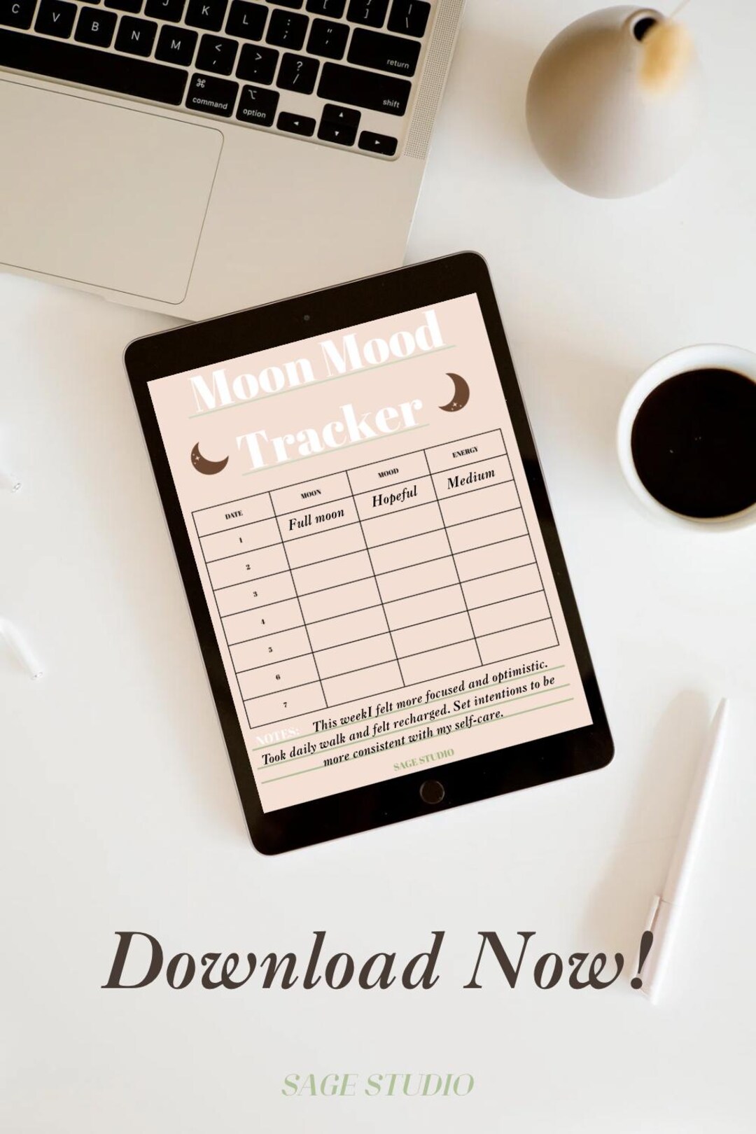 Moon Mood Tracker - Etsy