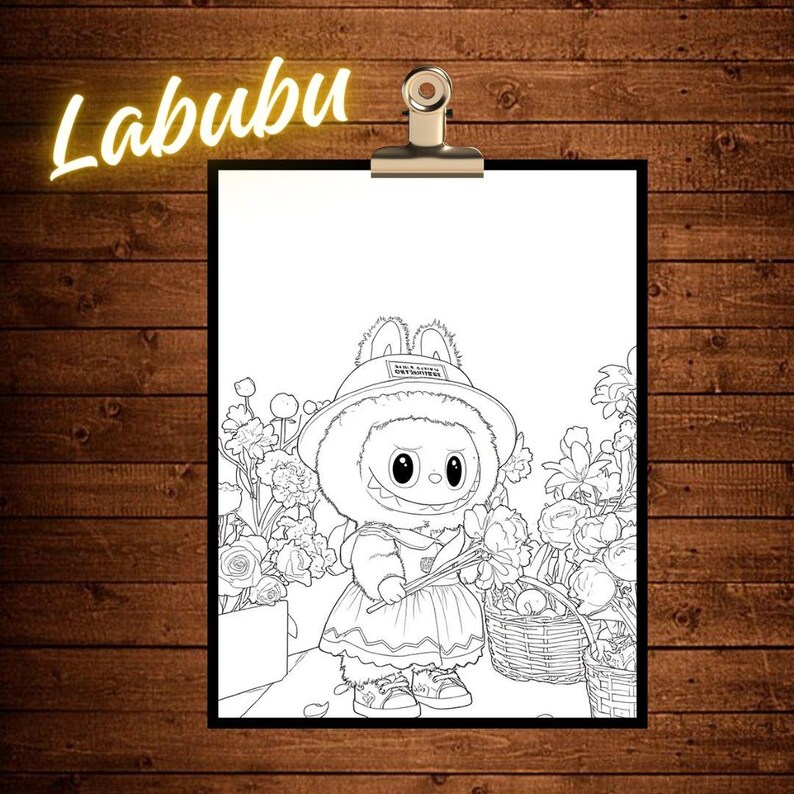 Color With Labubu Fun With Everyone - Etsy