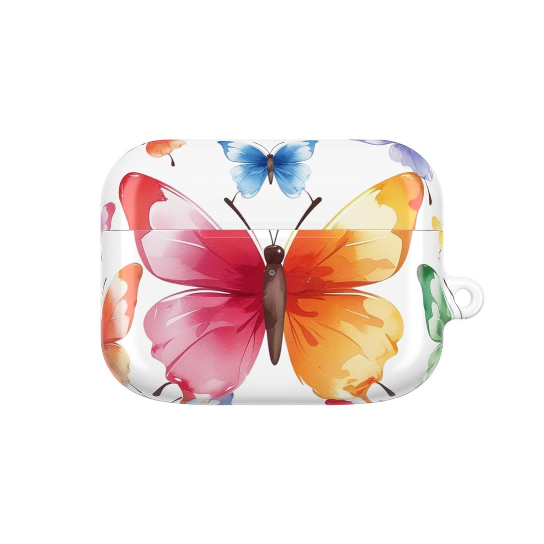 Colorful Butterfly AirPod Cases, Cute Airpods Cover, Floral Earbud Case ...