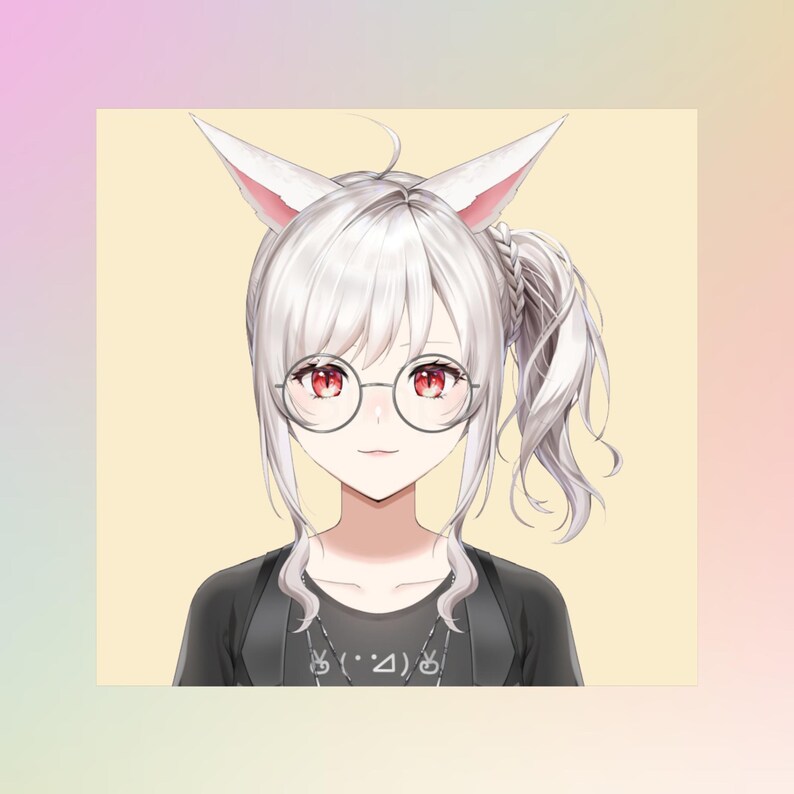 Vtuber Glasses Asset | Wire Frame Glasses - Etsy