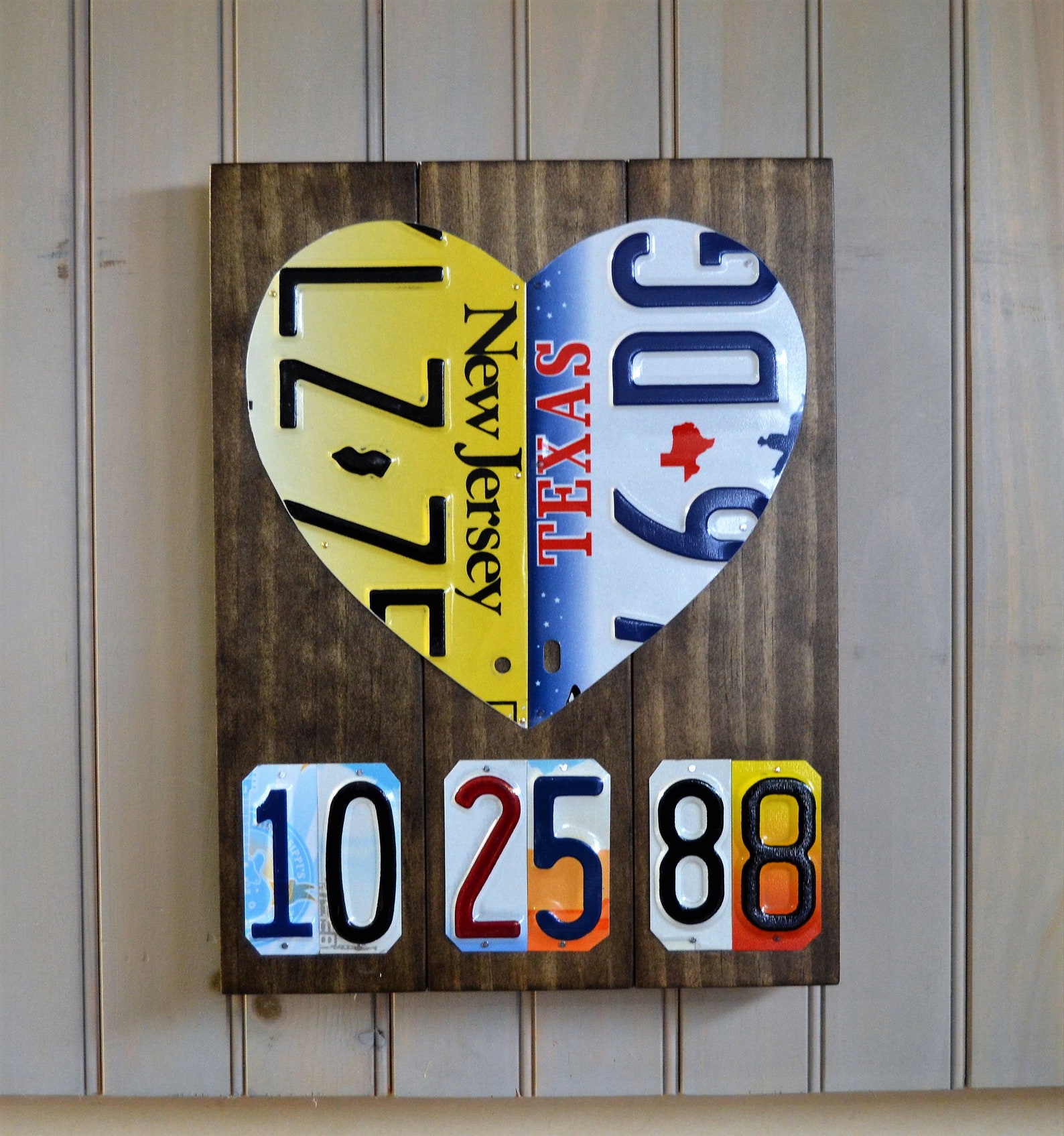 Personalized Any Year Anniversary License Plate Sign Choose | Etsy