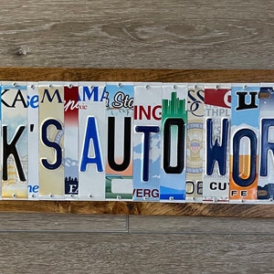 License Plate Signs, Personalized Anniversary Gift, Anniversary Gift ...