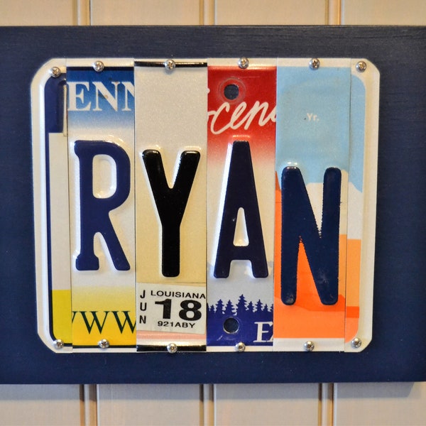 License Plate Letters - Etsy