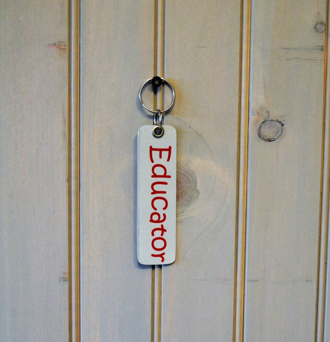 Educator Key Chain Teacher Key Chain Teachers Gift Approx 5 1/4 Inches ...