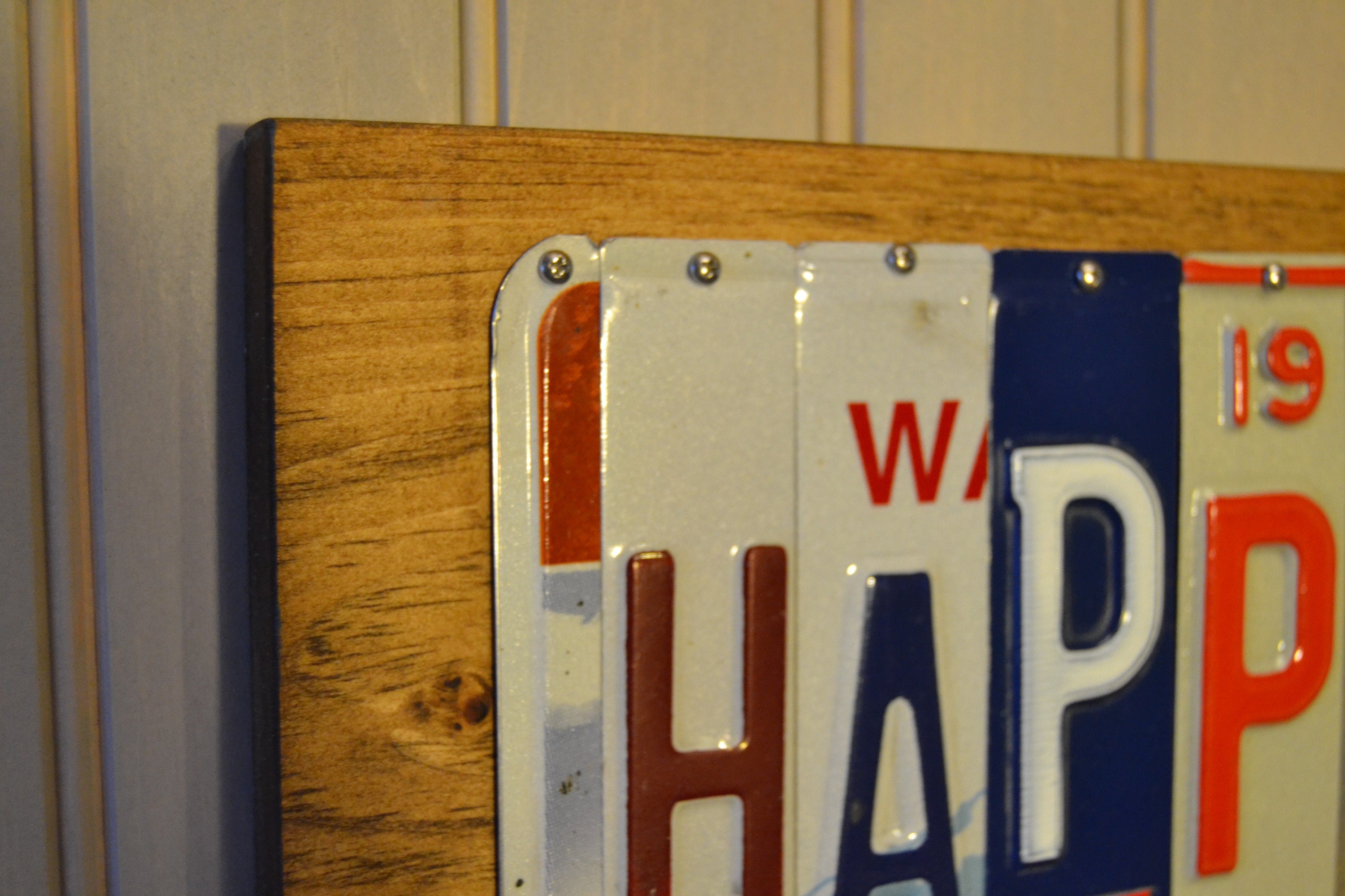 Happy Campers Custom License Plate Sign RV Life Camping Sign | Etsy