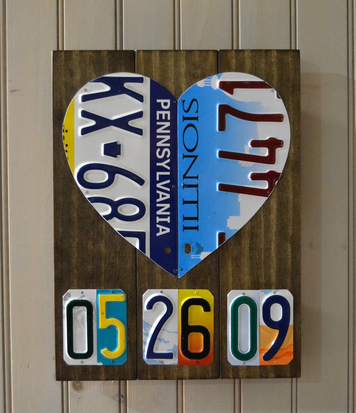 Personalized Any Year Anniversary License Plate Sign Choose | Etsy