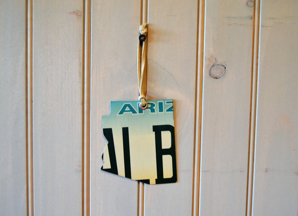Arizona License Plate Christmas Ornament: State Souvenir - Etsy