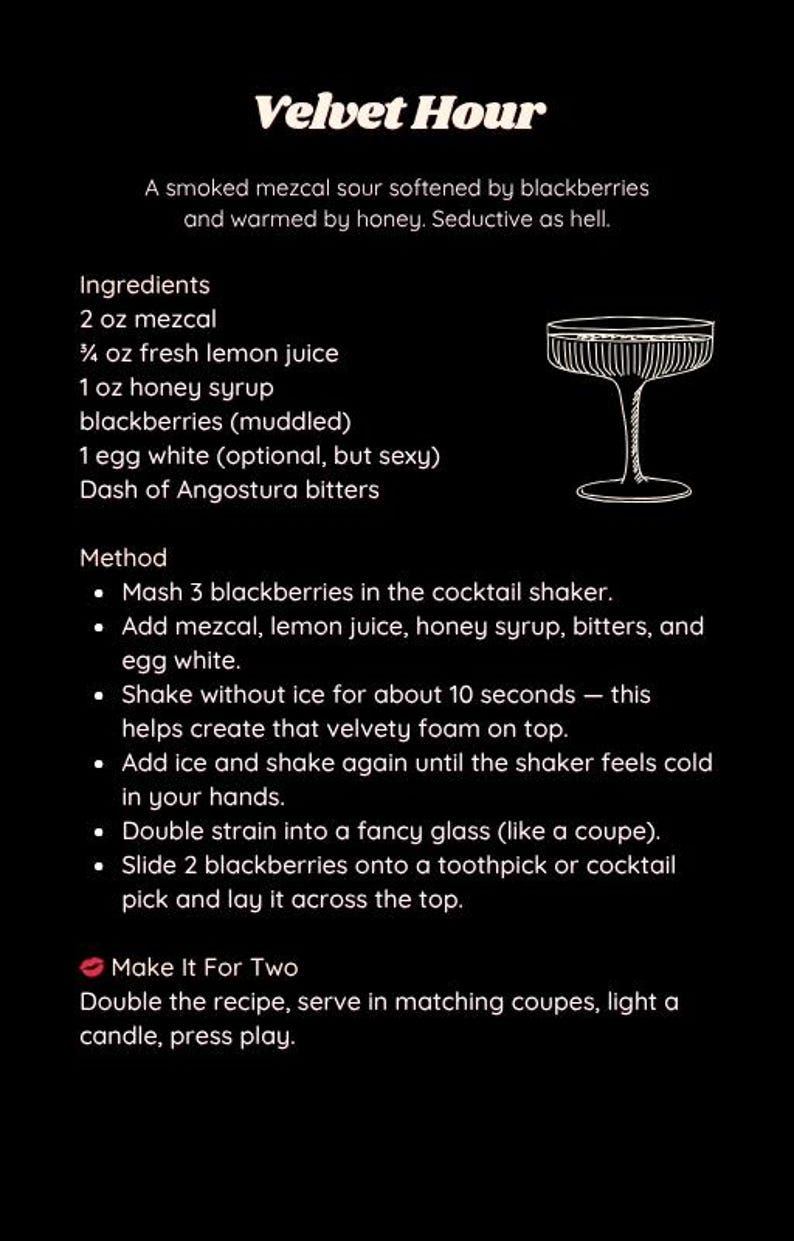 The Midnight Menu – 5 Sexy Cocktail Recipes for Intimate Nights in ...