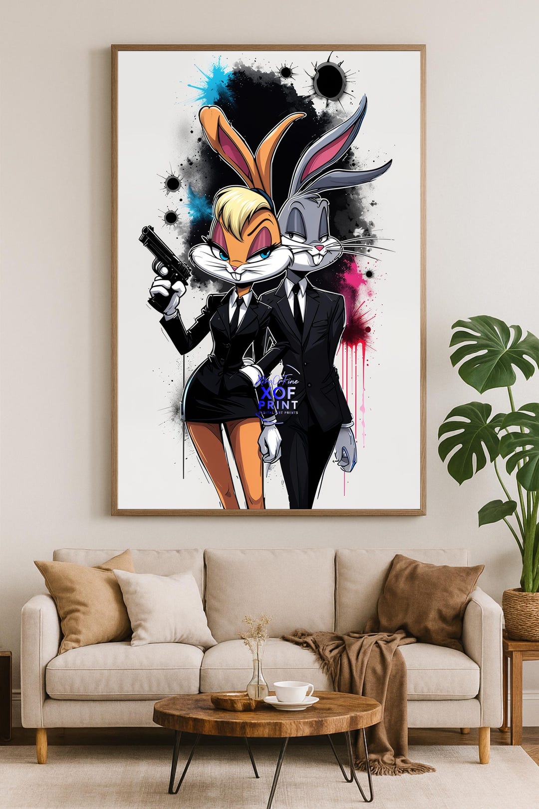 Bunny Agents – Power Couple Edition | Stylish Cartoon Wall Art | Lola ...