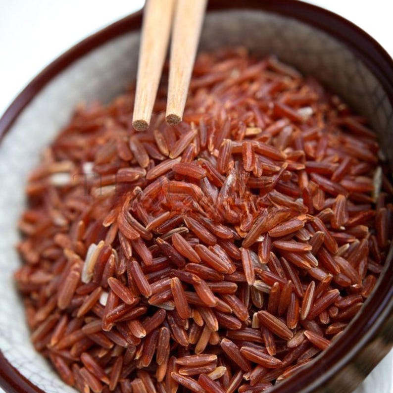 Organic Red Rice | Unpolished Whole Grain | Healthy Fiber-rich Rice ...