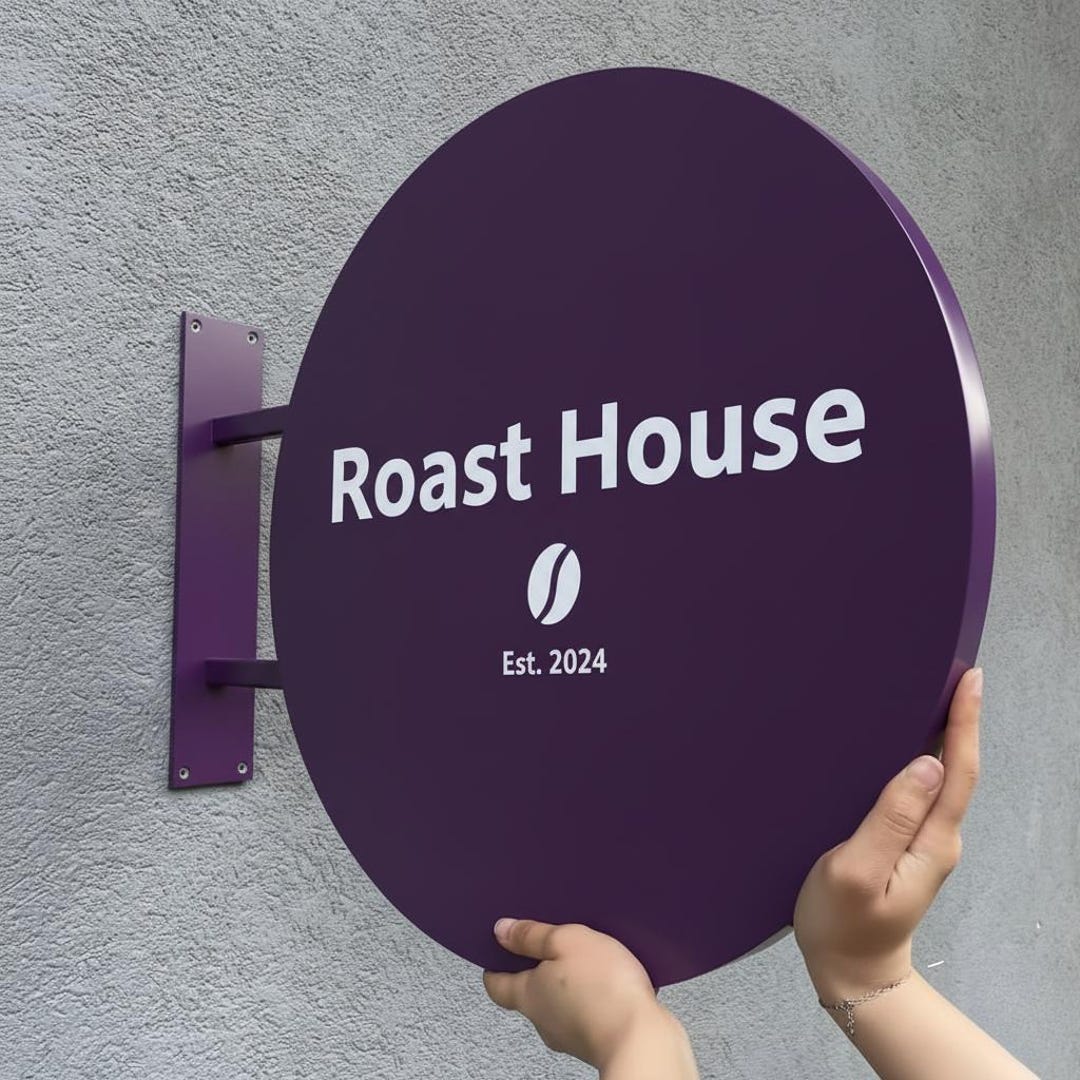 Custom Blade Storefront Sign, Round Blade Sign,3d Blade Sign, Wall ...