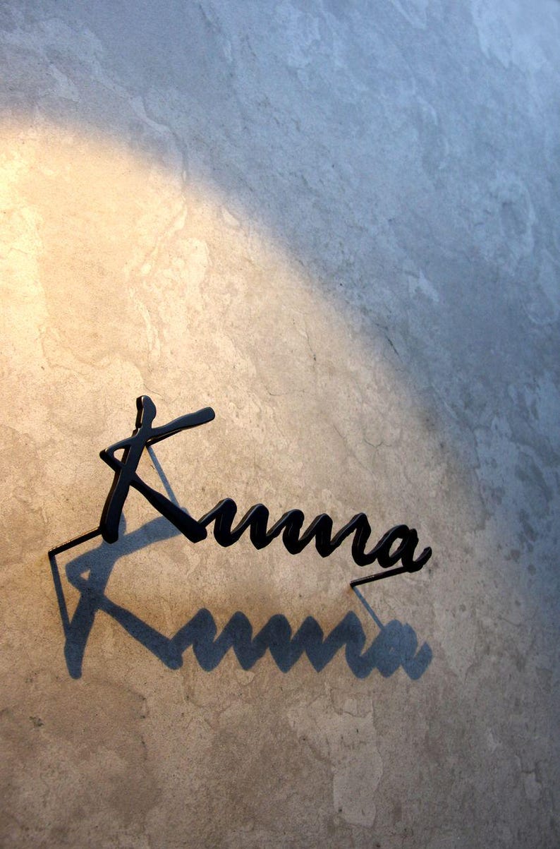 Laser Cut Floating Sign, Custom Metal Business Letters, Modern Wall ...
