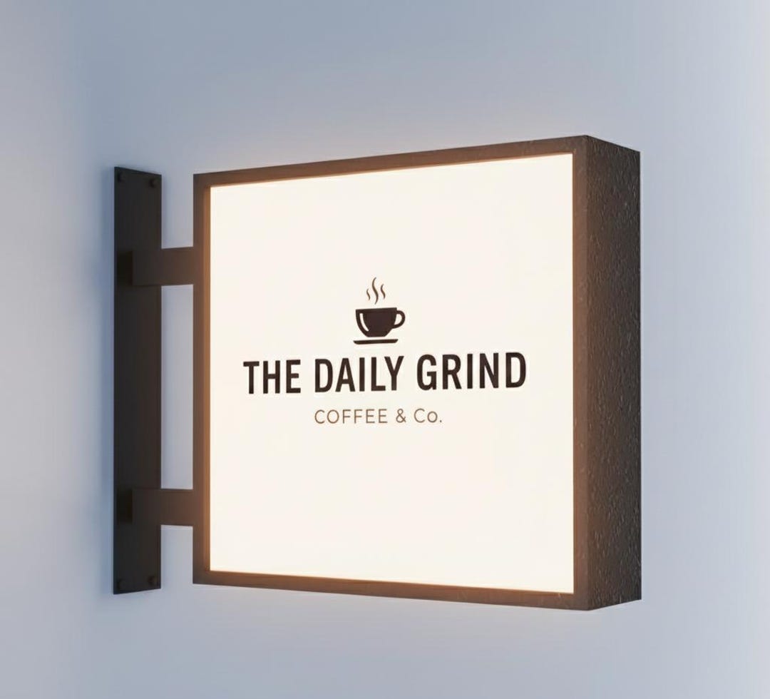 Custom Light Box Sign, Double-sided Backlit Sign, Illuminated Outdoor ...