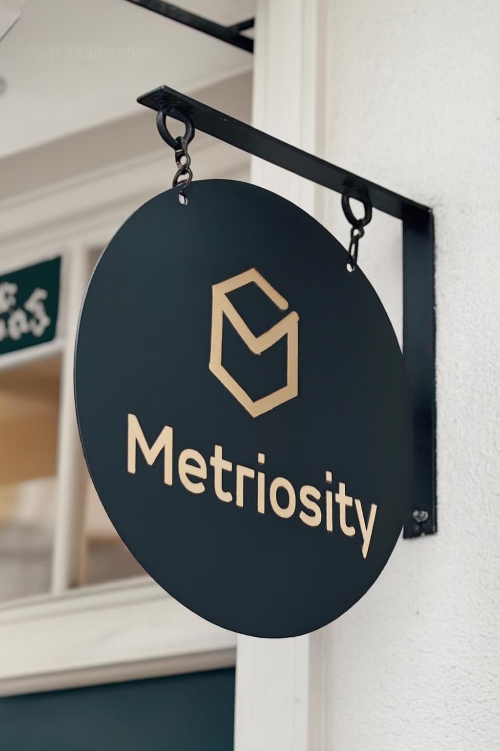 Custom 3d Metal Blade Sign – Double Sided Hanging Storefront Sign With ...